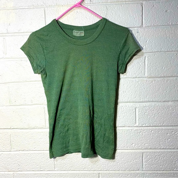 Michael Stars | Tops | Michael Stars Basic Tee Metallic Sparkly Silver Glitter Thread Short ...